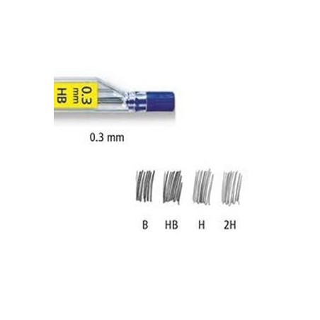 MINA MARS 250 0.3 MM. MICROGRAF HB